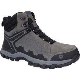 Wanderschuh Hi-Tec "V-LITE EXPLORER WP", Herren, Gr. 46, blau (charcoal grau, dk blau), Synthetik, Textil, Schuhe Wanderschuh