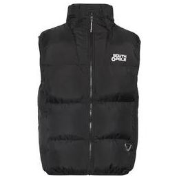 Steppweste Southpole "Southpole Herren PM233-017-1 SP Bubble Vest 1.0", Herren, Gr. M, schwarz, 100% Polyester, Westen Steppweste