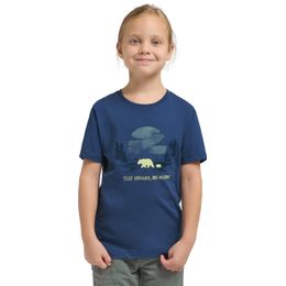 T-Shirt Jack Wolfskin "GRAPHIC COTTON T KIDS", Jungen, Gr. 176, print evenin, Obermaterial: 100% Baumwolle, Shirts T-Shirt