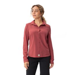 Langarmshirt Vaude "WOMEN'S ROSEMOOR LS SHIRT IV", Damen, Gr. 34, rot (brick), Obermaterial: 100% Polyester, Shirts Langarmshirt, Langarm, f&uuml;r Trekking und Wandern, leicht und atmungsaktiv