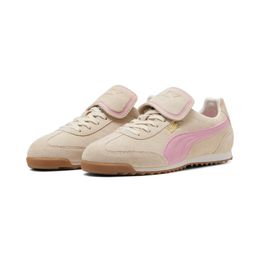 Sneaker Puma "ARIZONA PREMIUM", Damen, Gr. 40,5, alpine snow, poised pink, Puma gold, Leder, Schuhe Sneaker