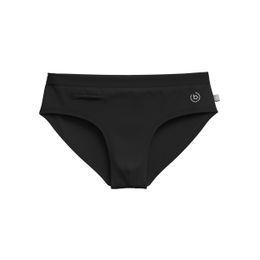 Badeshorts Bugatti, Herren, Gr. 5, N-Gr, schwarz, Microfaser, Obermaterial: 80% Nylon, 20% Elasthan, Badehosen Badeshorts, Kordelzug mit Logoschriftzug