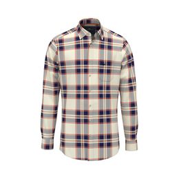 Fynch-Hatton Herren Fynch-Hatton Karohemd mit klassischem Button-Down-Kragen orange S, N-Gr