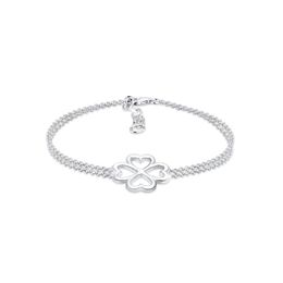Elli Damen Armband &raquo;Kleeblatt Gl&uuml;cksbringer Luck 925 Silber&laquo; silber