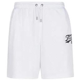 Shorts Fubu "Fubu Herren FM242-005-2 Fubu Varsity Mesh Shorts", Herren, Gr. L, US-Gr&ouml;&szlig;en, wei&szlig;, 100% Polyester, normal, Hosen Shorts