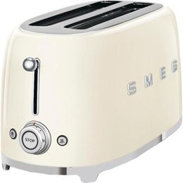Smeg Toaster &raquo;TSF02CREU&laquo; 2 lange Schlitze f&uuml;r 2 Scheiben 1500 W beige Toaster