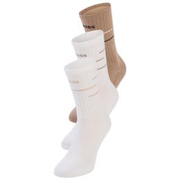 Basicsocken BOSS "3P QS Rib Line VB", Damen, Gr. 39-42, open miscellaneous 962, Materialmix, gemustert, elastisch, Socken Basicsocken