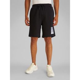 Calvin Klein Jeans Herren Sweatshorts &raquo;BRUSH STROKE GRAPHIC SHORTS&laquo; mit Logodruck schwarz XXL, N-Gr