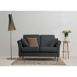 Home Affaire 2-Sitzer &raquo;Arellano, Breite 155 cm&laquo; klassisches Design, 2 Zierkissen inklusive, Webstoff fein grau