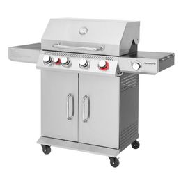 Hanseatic Gasgrill &raquo;Memphis&laquo; 19 kW Gesamtleistung, Infrarot-Heckbrenner, Hochleistungs-Turbobrenner silber