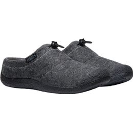 Slip-On Sneaker Keen "HOWSER III SLIDE", Herren, Gr. 41, grau (charcoal grau felt, schwarz), Synthetik, Schuhe Slip-On Sneaker