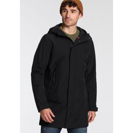 Funktionsjacke Icepeak "AIKERE", Herren, Gr. 56, schwarz, Obermaterial: 89% Polyester, 11% Elasthan. Futter: 100% Polyester, mit Riegel verstellbar, Jacken Funktionsjacke, winddicht, wasserabweisend, aus elastischem Softshell-Material