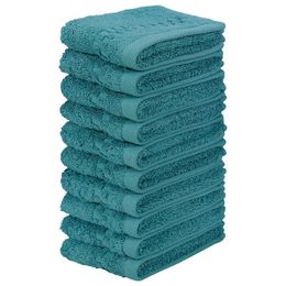 OTTO home Waschlappen &raquo;Regona, Seift&uuml;cher 30x30cm, flauschig und weich, 500 gr/m&sup2;&laquo; Premium Handt&uuml;cher mit Bord&uuml;re, Handtuch-Set, 100% Baumwolle blau 