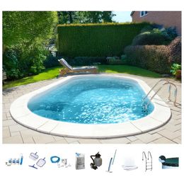 my POOL BWT Ovalpool &raquo;PREMIUM mit sandfarbener Innenfolie&laquo; H&ouml;he 120 cm, in verschiedenen Gr&ouml;&szlig;en beige