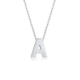 Elli Damen Kette mit Anh&auml;nger &raquo;Buchstabe A Initialen 925 Sterling Silber&laquo; silber