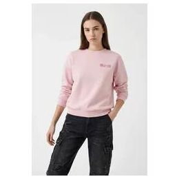 Sweatshirt Only "ONLDAZE L/S O-NECK TERRY PRINT CS SWT", Damen, Gr. S, rosy touch print:feeling, Sweatware, Obermaterial: 60% Baumwolle, 40% Polyester, bedruckt, regular fit normal, Rundhals, Sweatshirts Sweatshirt, mit Print auf der Vorder- und R&uuml;ckseite