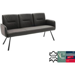 MCA furniture Sitzbank &raquo;Delane&laquo; 1 Stk. tlg. Taschenfederkern, Lehnenkippfunktion, Armlehnen, beweglicher R&uuml;cken Leder, Metall