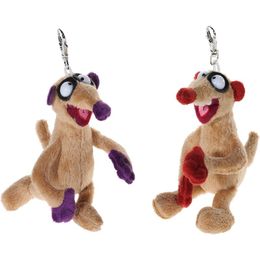 Heunec Pl&uuml;schanh&auml;nger &raquo;Jan & Henry Keyring-Set&laquo; braun Pl&uuml;schanh&auml;nger