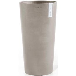 Ecopots Blumentopf &raquo;AMSTERDAM HIGH Taupe&laquo; BxTxH: 41x41x76 cm grau Kunststoff