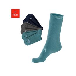 Bench. Damen Sportsocken Packung, 6 Paar tlg. mit antibakterieller Feuchtigkeitsregulierung bunt 43-46