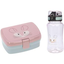 L&auml;ssig L&auml;ssig Kinder L&Auml;SSIG Lunchbox &raquo;About Friends, Chinchilla&laquo; Set, 2 tlg. mit Trinkflasche rosa