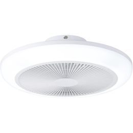 Eglo LED Deckenleuchte &raquo;SAYULITA 1 Leuchte und Ventilator - ABS - LED - 4X5,2W - IP20&laquo; LED-Modul 1 Stk. Kaltwei&szlig; Neutralwei&szlig; Warmwei&szlig; Deckenventilator