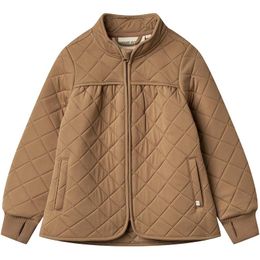 Wheat M&auml;dchen Wheat Outdoorjacke &raquo;Tilde&laquo; in dezenter A-Linie, &Auml;rmelb&uuml;ndchen mit praktischen Daumenl&ouml;chern braun 104