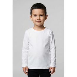 name it Jungen Langarmshirt &raquo;NMMVOBBO LS NREG TOP NOOS&laquo; in Basic-Form wei&szlig; 122 (128)