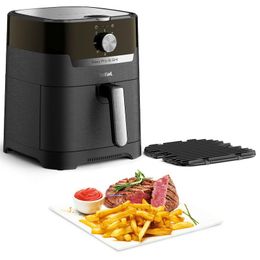 Tefal Hei&szlig;luftfritteuse &raquo;Easy Fry & Grill Classic&laquo; 1550 W f&uuml;r 6 Portionen, einstellbare Zeit und Temperatur, EY5018 silber Hei&szlig;luftfritteuse