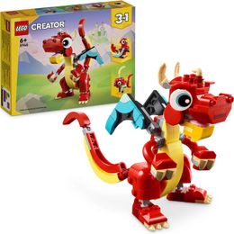 Lego Konstruktionsspielsteine &raquo;Roter Drache (31145), Lego Creator 3in1&laquo; Made in Europe bunt Konstruktionsspielsteine