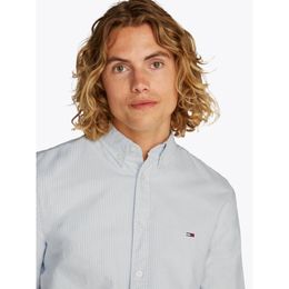 Tommy Jeans Herren Langarmhemd &raquo;TJM SLIM STRIPE OXFORD SHIRT EXT&laquo; Mit Button-Down-Kragen blau XL, N-Gr