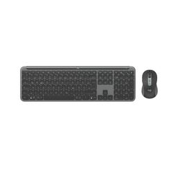 Logitech Tastatur &raquo;Signature Slim Combo MK950&laquo; (Anpassbare H&ouml;he Ziffernblock) schwarz mit Ein-/Aus-Schalter, mit Status LED, mit USB-Nano-Empf&auml;nger