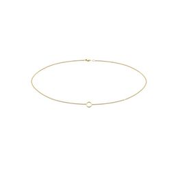 Elli Premium Damen Kette mit Anh&auml;nger &raquo;Choker Kreis 375 Gelbgold&laquo; gold