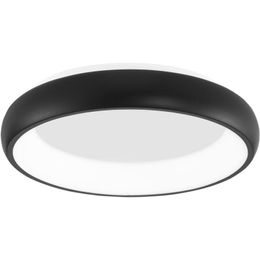 NOVA LUCE LED Deckenleuchte &raquo;ALBI&laquo; LED-Modul 1 Stk. Warmwei&szlig; schwarz