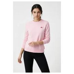 Sweatshirt Only "ONLADELLE L/S O NECK UB CS SWT", Damen, Gr. S, romance rose print:adelle cherry, Sweatware, Obermaterial: 60% Baumwolle, 40% Polyester, unifarben, regular fit normal, Rundhals, Sweatshirts Sweatshirt, Baumwollmischung, regular fit, Rundhals