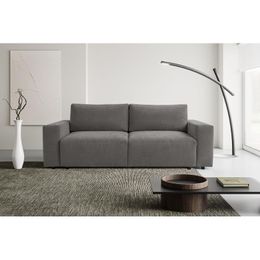 WERK2 Schlafsofa &raquo;Lima, inkl. Bettkasten, bequem, Mega Sofa: Breite 245 cm&laquo; Big Sofa mit Bettfunktion und Stauraum f&uuml;r Krims & Krams grau 100% 