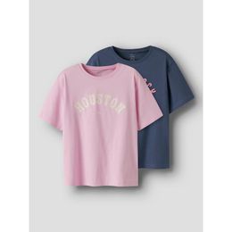 name it M&auml;dchen T-Shirt &raquo;NKFKASSANDRA 2P SS NREG TOP PB&laquo; Packung, 2 Stk. 122/128