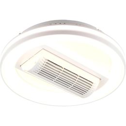 REALITY LEUCHTEN LED Deckenleuchte &raquo;KURULA mit Ventilator, schwenkbarer Deckenventilator mit 37W LED&laquo; LED-Board 1 Stk. Farbwechsler warmwei&szlig; - 