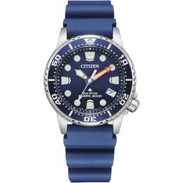 Citizen Damen Taucheruhr &raquo;Promaster Eco-Drive Diver&laquo; Armbanduhr, Damenuhr, Solar, bis 20 bar wasserdicht blau