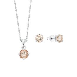 Amor Damen Schmuckset &raquo;9965199&laquo; (Set, 4 Stk. tlg.) mit Zirkonia (synth.) orange