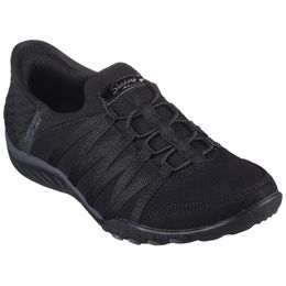 Skechers Damen Slip-On Sneaker &raquo;BREATHE-EASY-ROLL-WITH-ME&laquo; Freizeitschuh f&uuml;r Maschinenw&auml;sche geeignet schwarz 37
