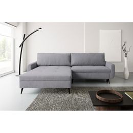 WERK2 Ecksofa &raquo;Figo inkl. Bettfunktion und Bettkasten, bequem, Breite 273cm, L-Form&laquo; Moderne, teilmassive Polsterecke, Komfortpolsterung und losen 
