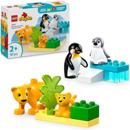 Lego Konstruktionsspielsteine &raquo;Wildtier-Familien: Pinguine und L&ouml;wen (10442), Lego DUPLO Town&laquo; Made in Europe bunt Konstruktionsspielsteine