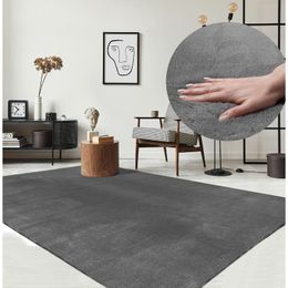 the carpet Teppich &raquo;Relax kuschelig & Super Soft, Anti-Rutsch Unterseite,&laquo; rechteckig 16 mm H&ouml;he Waschbar bis 30 Grad, Felloptik, Wohnzimmer Teppich, 