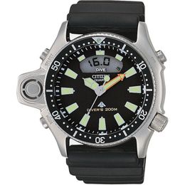 Citizen Herren Taucheruhr &raquo;Promaster Diver&laquo; Armbanduhr, Quarzuhr, Herrenuhr, bis 20 bar wasserdicht, Datum schwarz