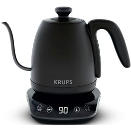 Krups Wasserkocher &raquo;BW9238 Caf&eacute; Control Gooseneck&laquo; 1 l 1200 W Schwanenhals-Auslauf, 1 L, digitale Anzeige, 8 Einstellungen schwarz Wasserkocher