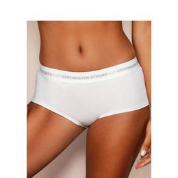 Copenhagen Studios Damen Panty mit weichem Logobund und aus elastischer Baumwoll-Modal-Qualit&auml;t wei&szlig; S (36)