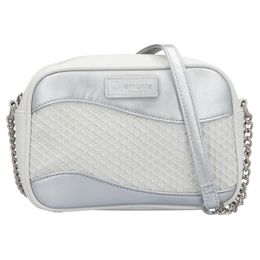 Remonte Damen Umh&auml;ngetasche, Damen-Mini-Bag, Schultertasche, Umh&auml;ngeriemen mit Kette silber