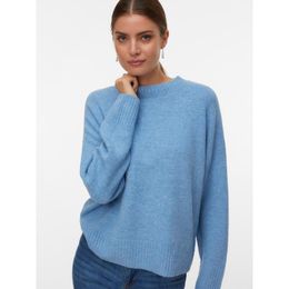 V&eacute;ro Moda Vero Moda Damen Strickpullover &raquo;VMBOOM LS O-NECK PULLOVER GA NOOS&laquo; blau XL