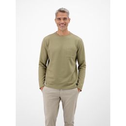 Lerros Herren Lerros Langarmshirt mit Rundhals und Brusttasche L